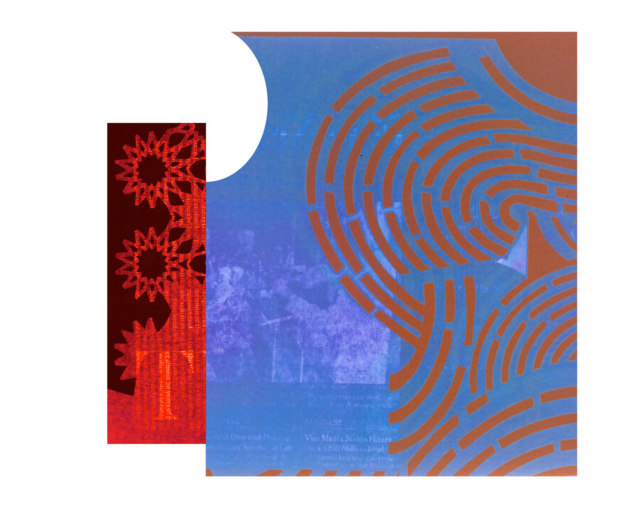 DONNA RUFF : burning and gilding : copper leaf paintings