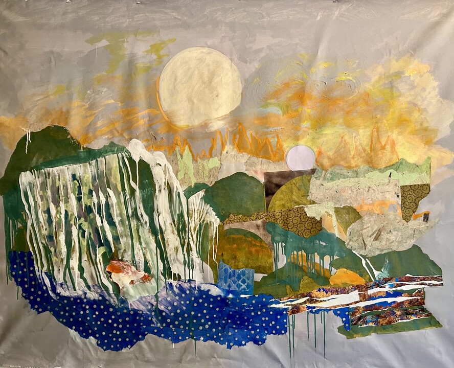 Jane Dell : Exhibitions and News : Mixed Media Paintings